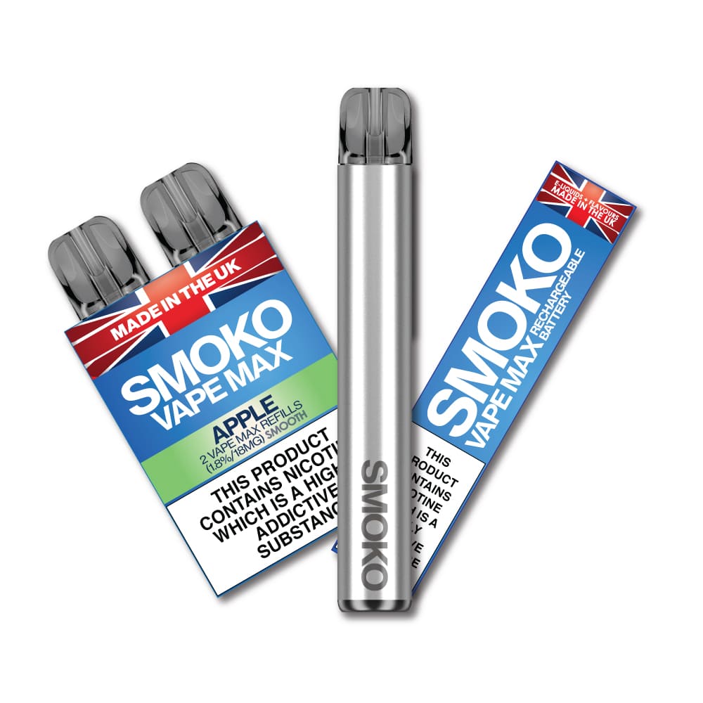 eBay-VAPE MAX STARTER KIT + 1 PACK APPLE 1.8% SMOOTH VAPE MAX REFILLS
