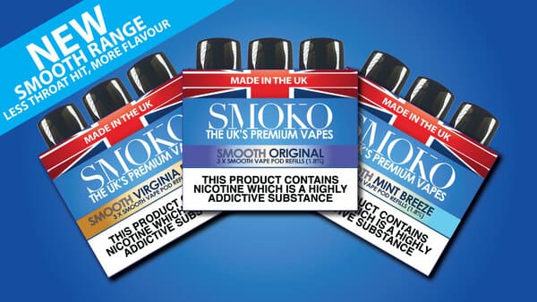SMOKO SMOOTH VAPE POD REFILLS